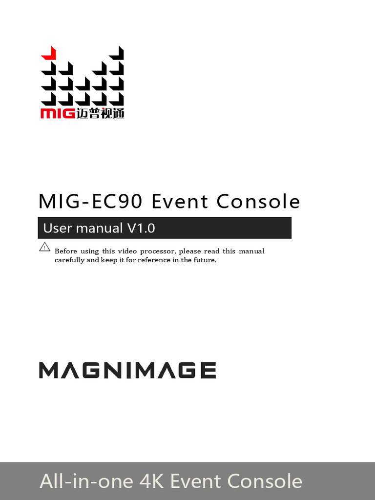 MIG-EC90 英文 | PDF