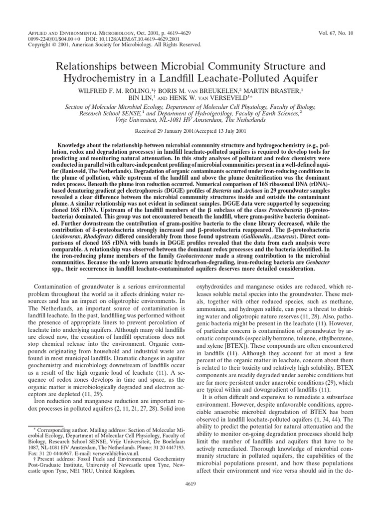 Relationships Between Microbial Community Structure and | PDF
