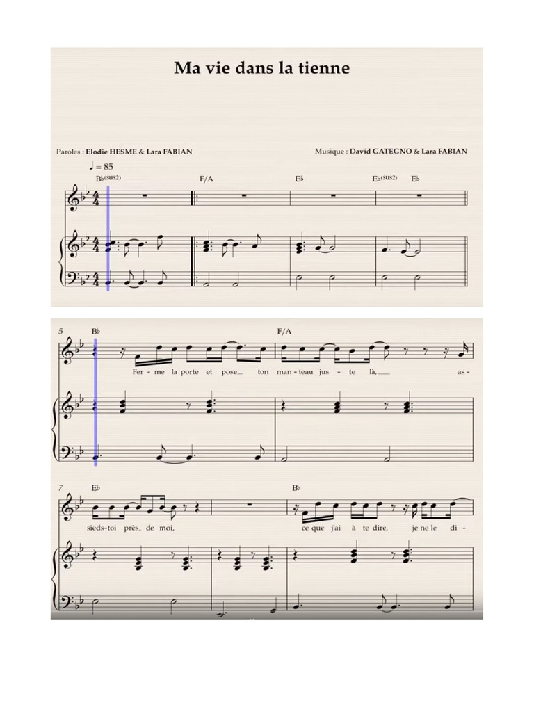 Ma Vie Dans La Tienne | PDF