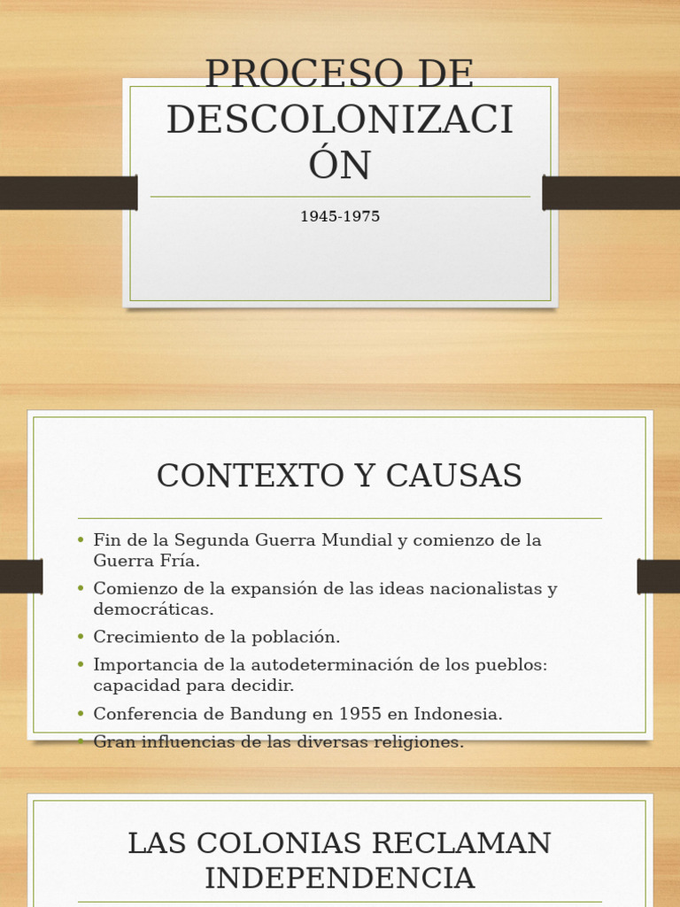Proceso de Descolonizacion Asia y Africa | PDF