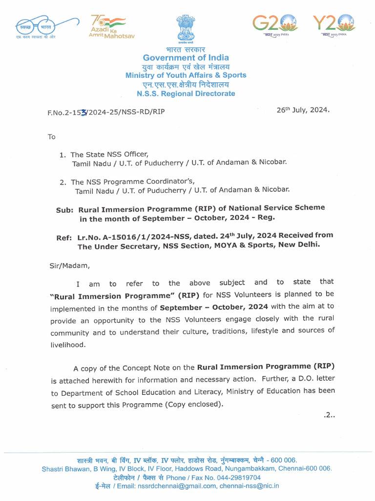 Rural Immersion Programme (RIP) | PDF