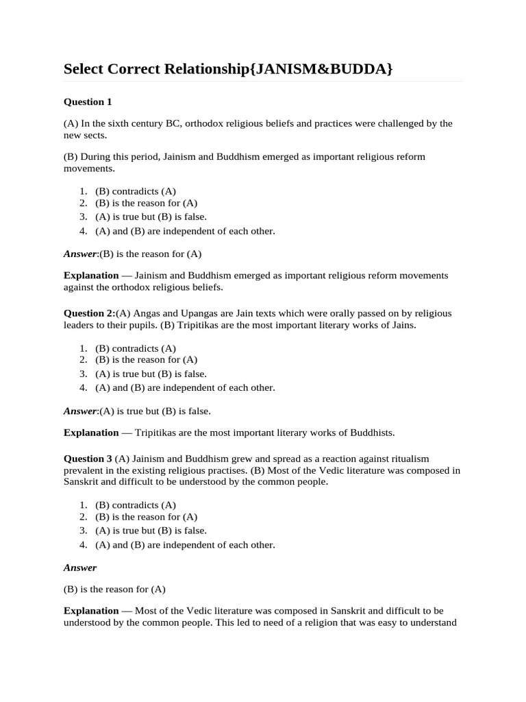 Janism and Budda | PDF