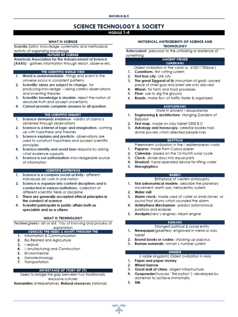 Science Technology Society | PDF