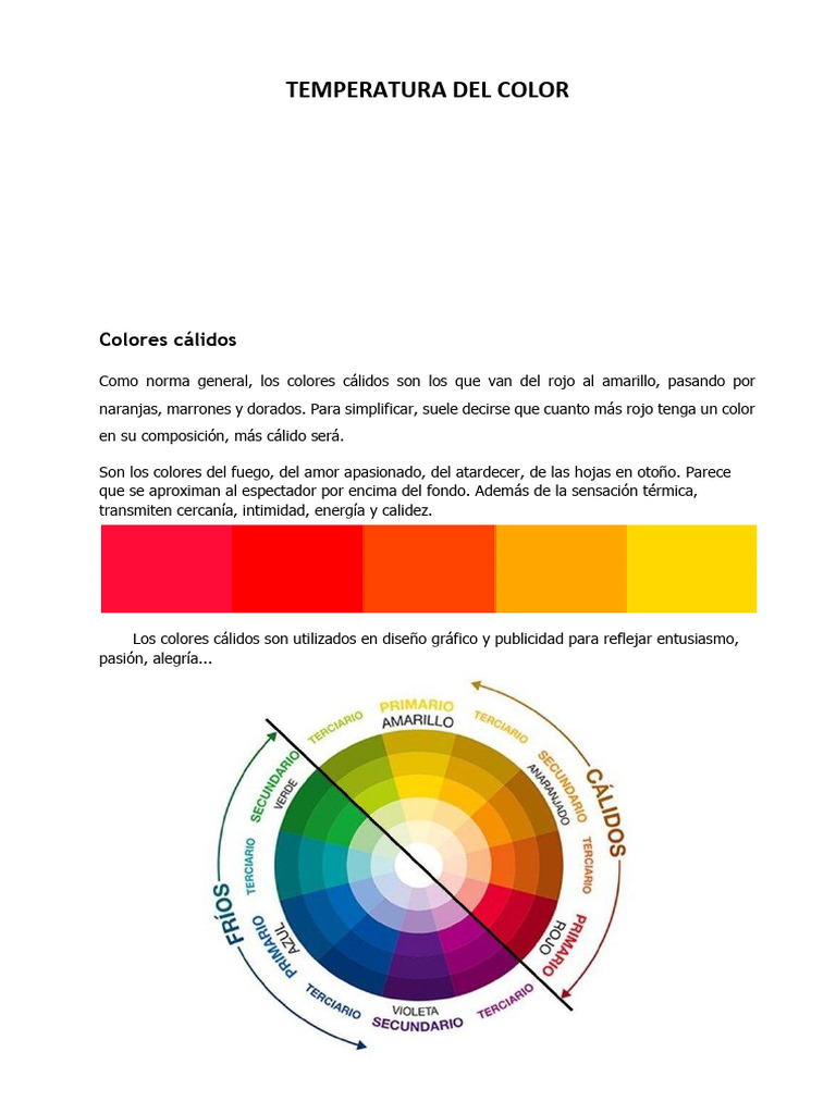 Colores Calidos | PDF