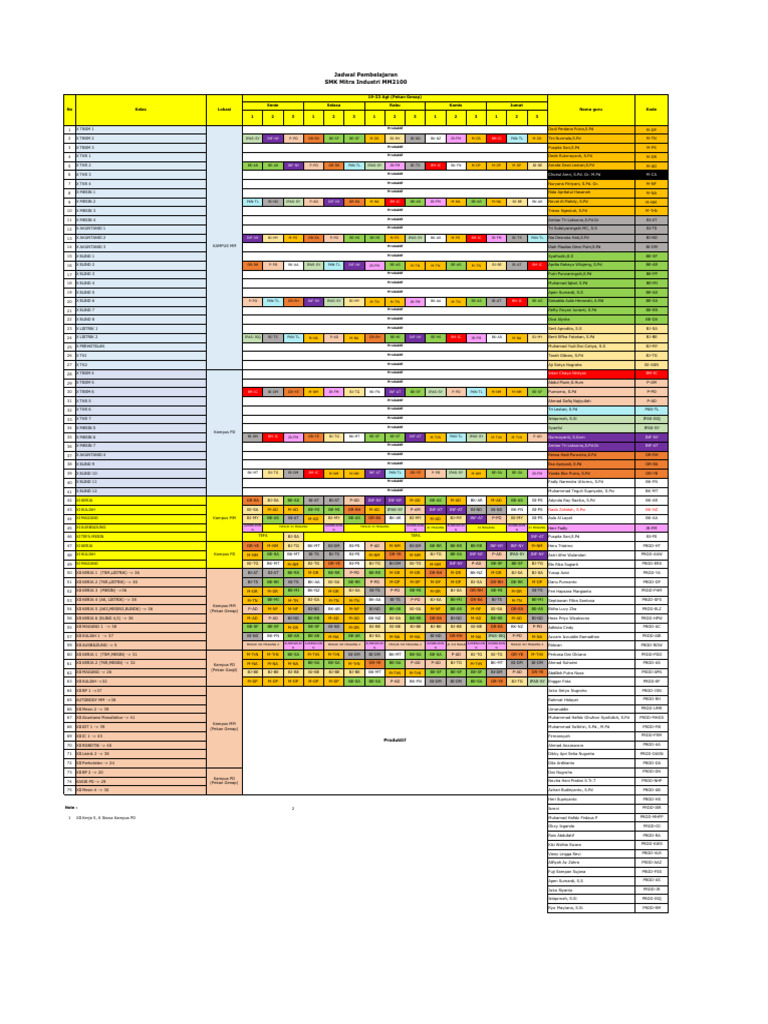 Jadwal 19-23 Agt 2024 | PDF