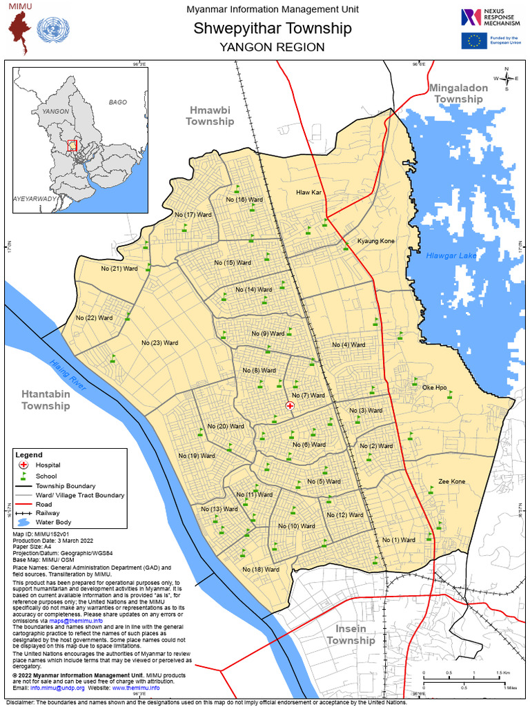 Tsp Map_Ward_VT_Shwepyithar | PDF