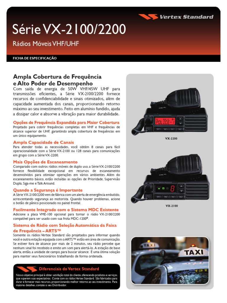 VX 2100 VX 2200 - Catalogo - Portugues | PDF