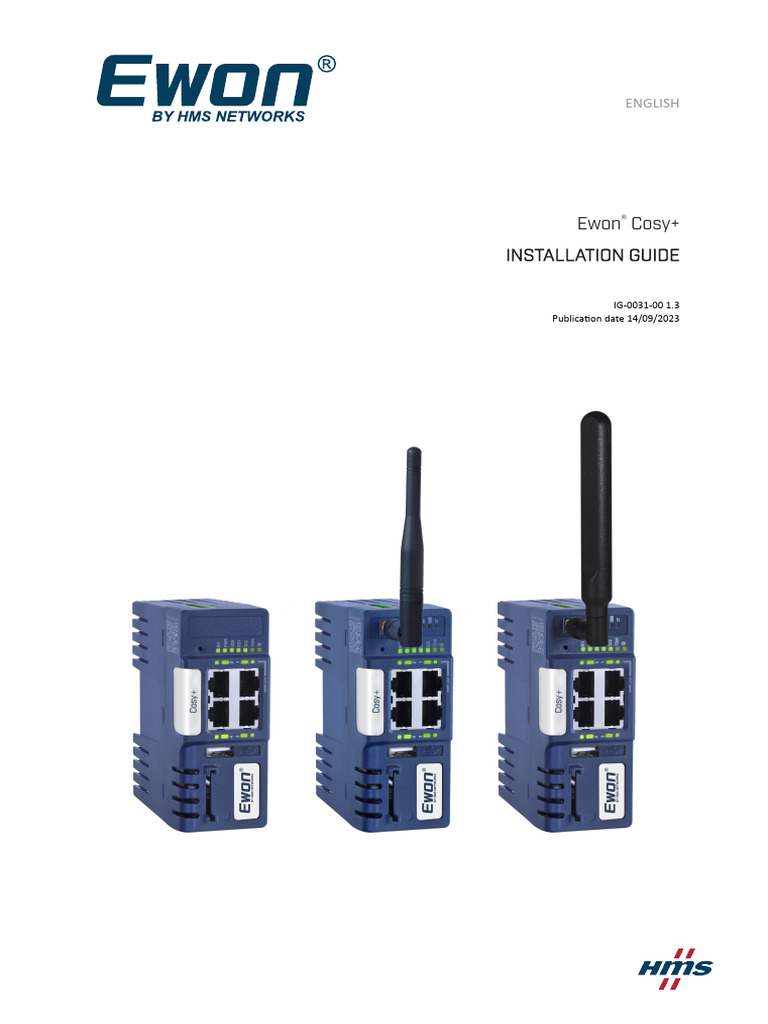 Manual Ewon Cosy131 | PDF