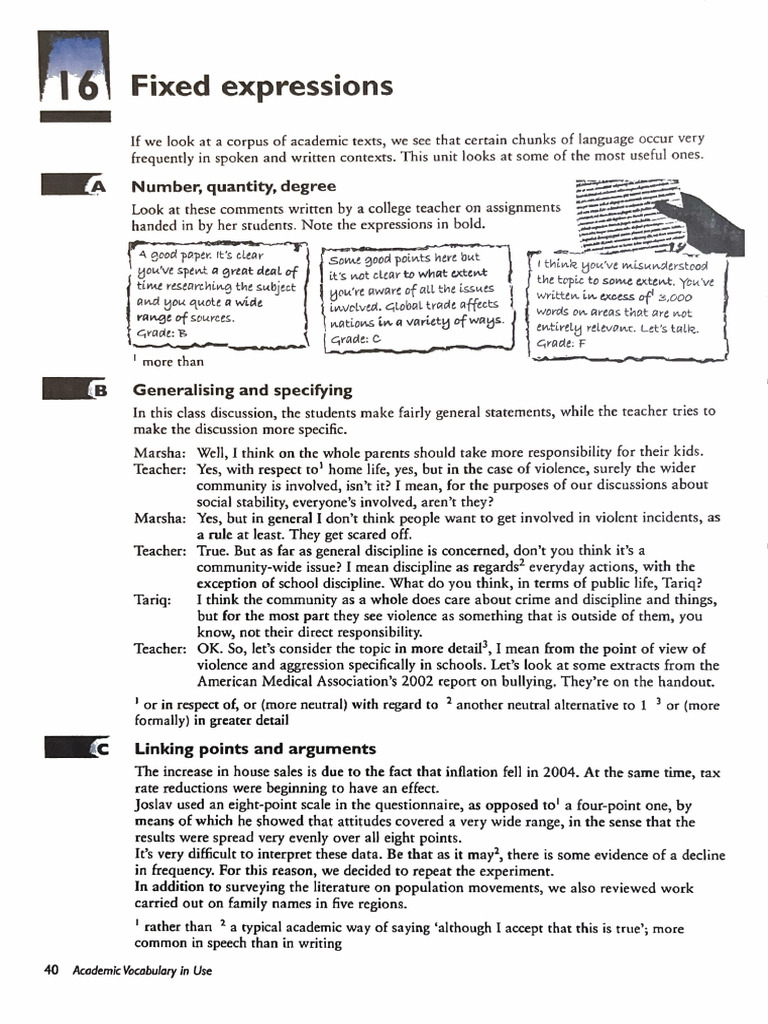 Chunks - Useful Phrases Academic Vocabulary-2 | PDF