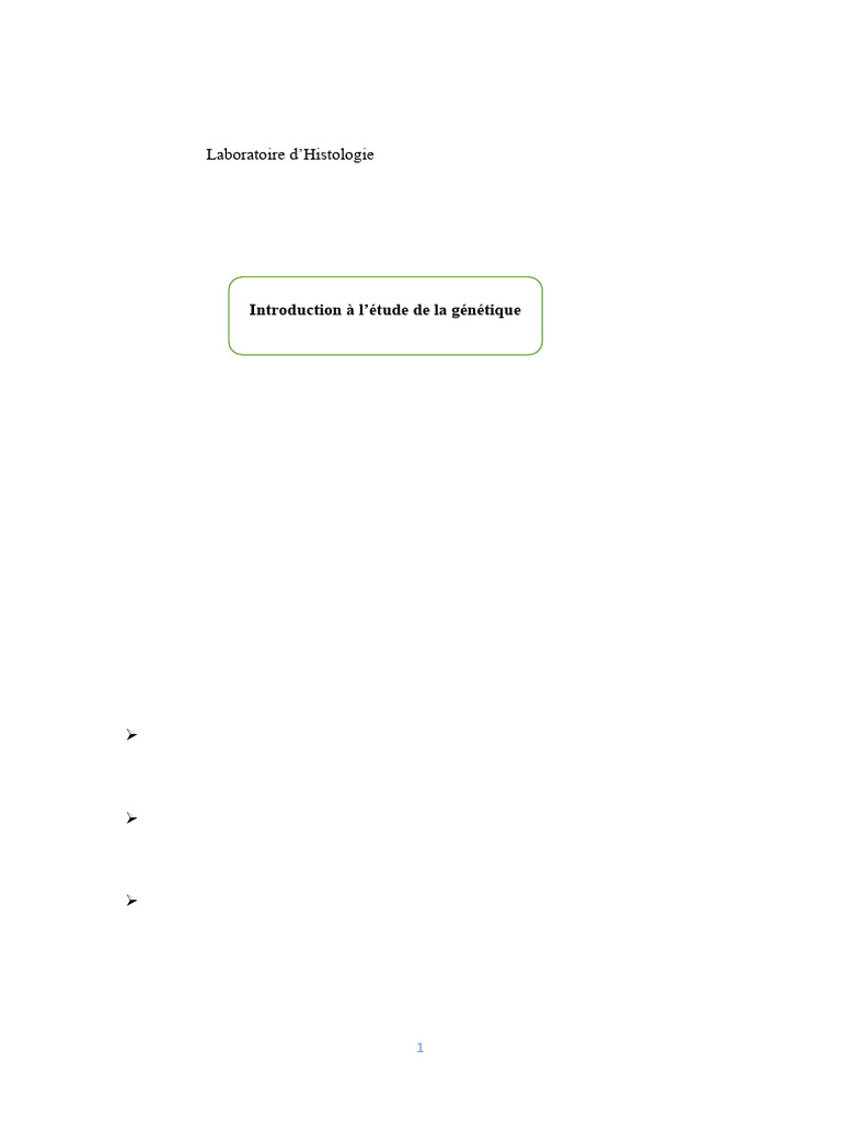 1.définition de La Génétique | PDF