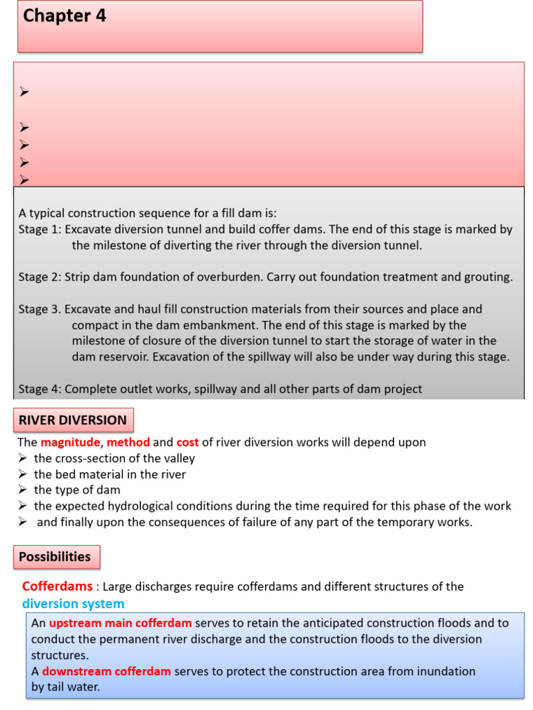 Chapter 4 Embankment Dam Construction and Instrumentation | PDF