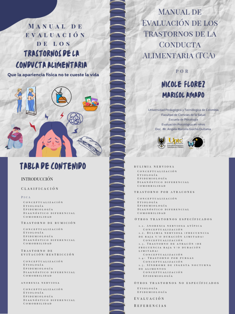 Manual de Evaluación de Los TCA | PDF | Desorden alimenticio | Anorexia ...