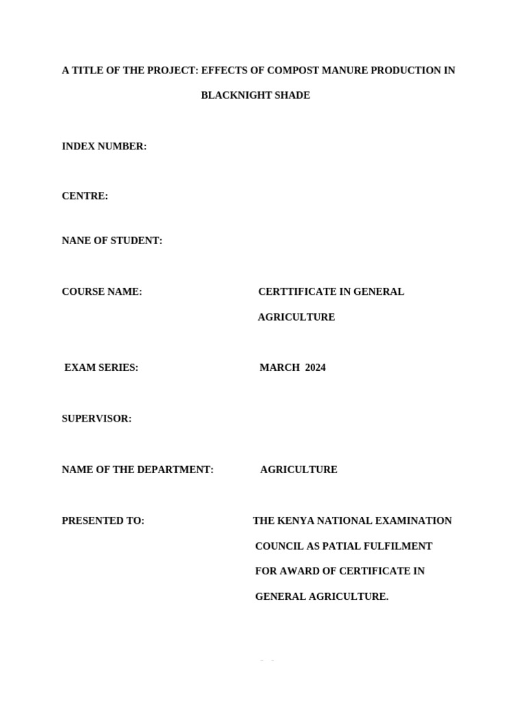 Effects of Compost Manure | PDF | Agriculture | Compost