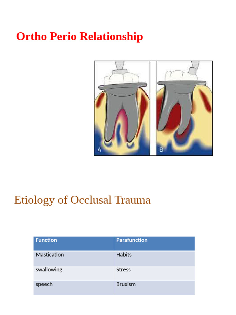 Ortho Perio Relationship | PDF