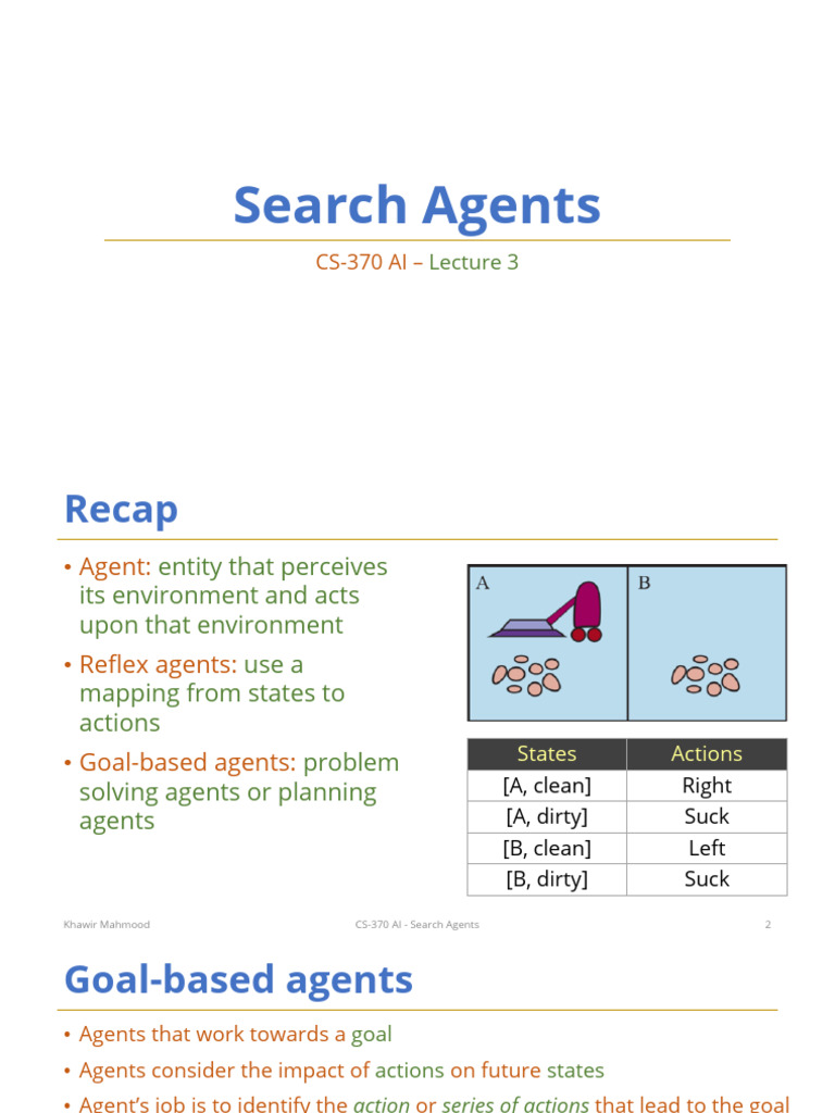 Lec03 - Search Agents | PDF