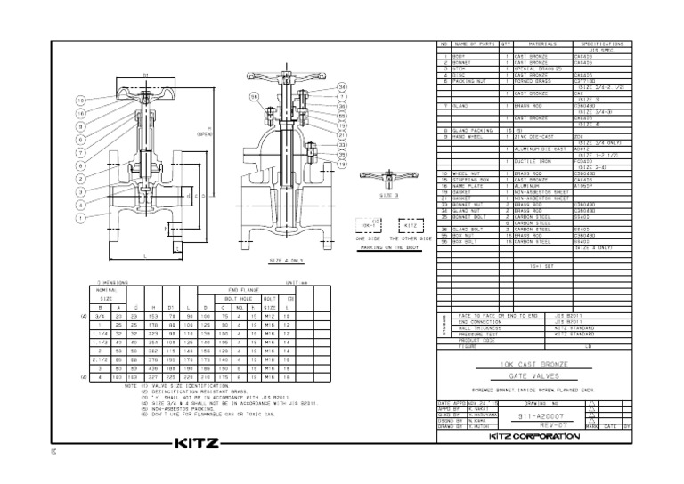 Gate Vale Kitz Bronze Flange | PDF