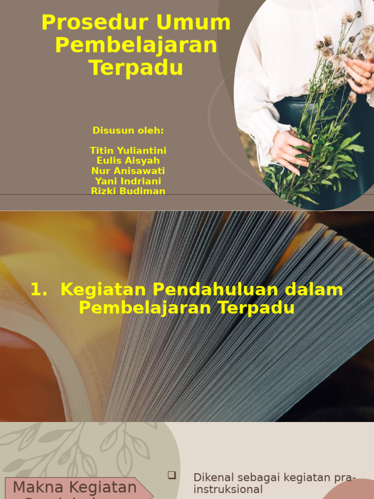 Pembelajaran Terpadu | PDF