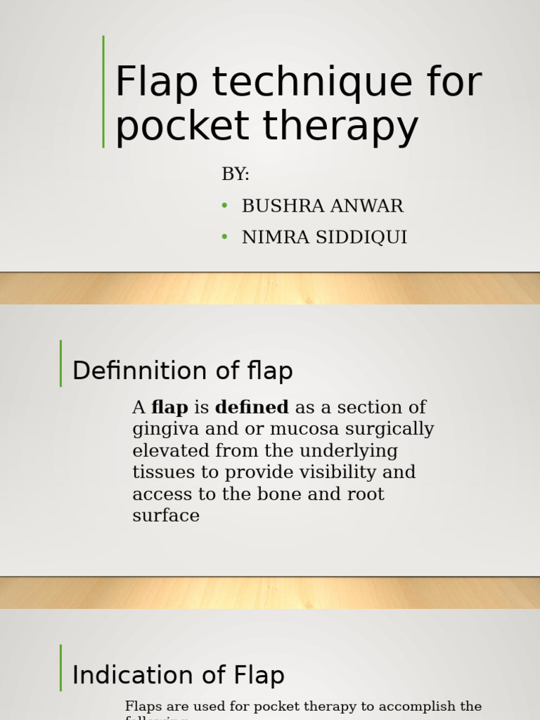 Flap Technique For Pocket Therapy-1-1 | PDF