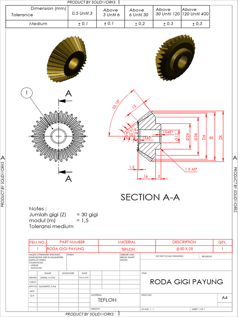 Roda Gigi Payung | PDF