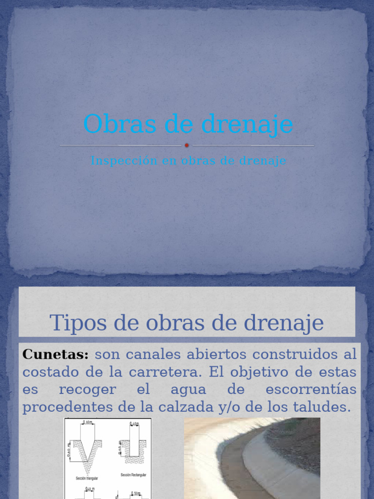 Obras de Drenaje | PDF