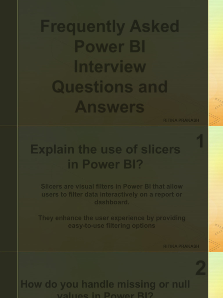 Power Bi Question Answer 1723653532 | PDF