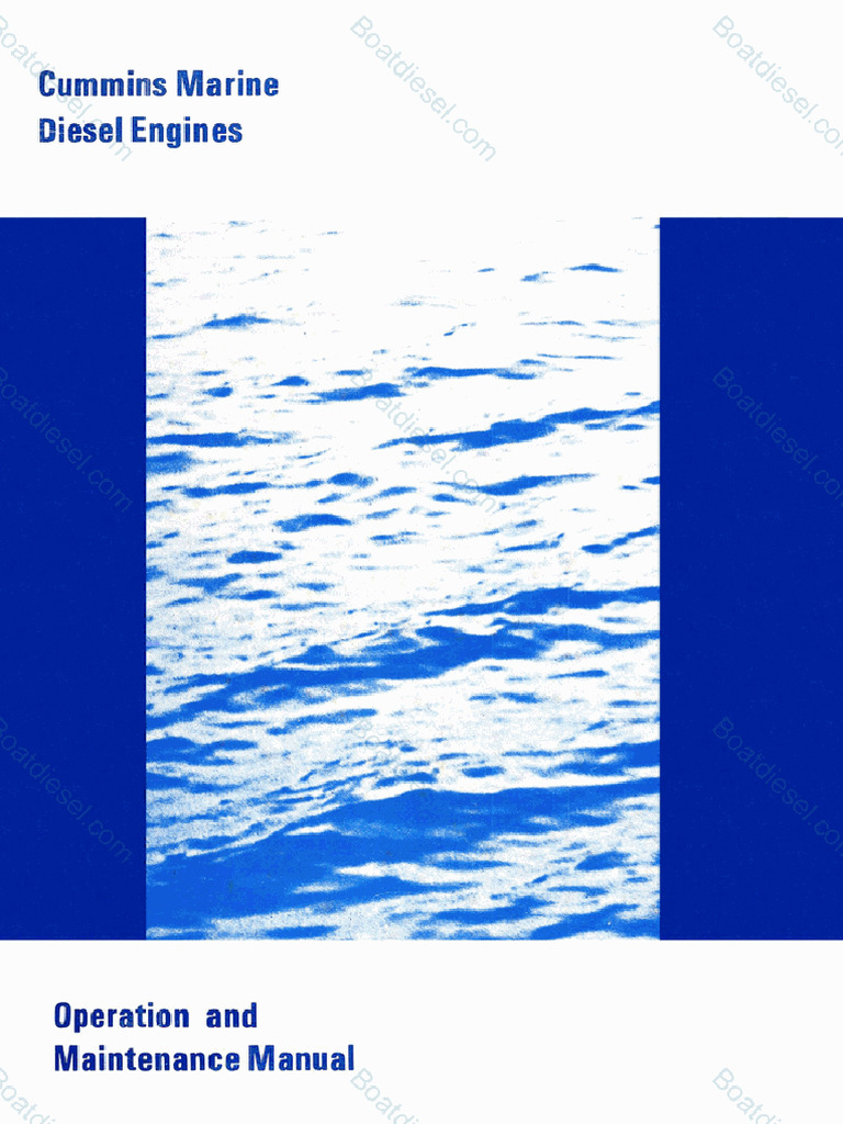 Cummins MarineDieselEngine OperationsManual | PDF