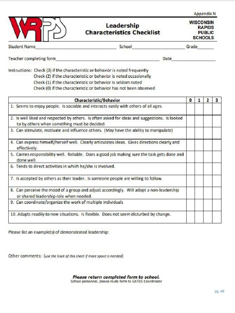 Leadership Characteristics | PDF