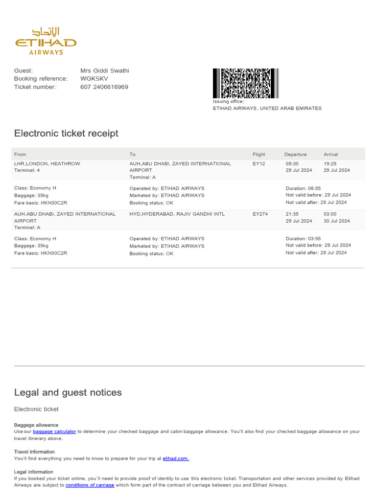 E-Ticket 5 | PDF