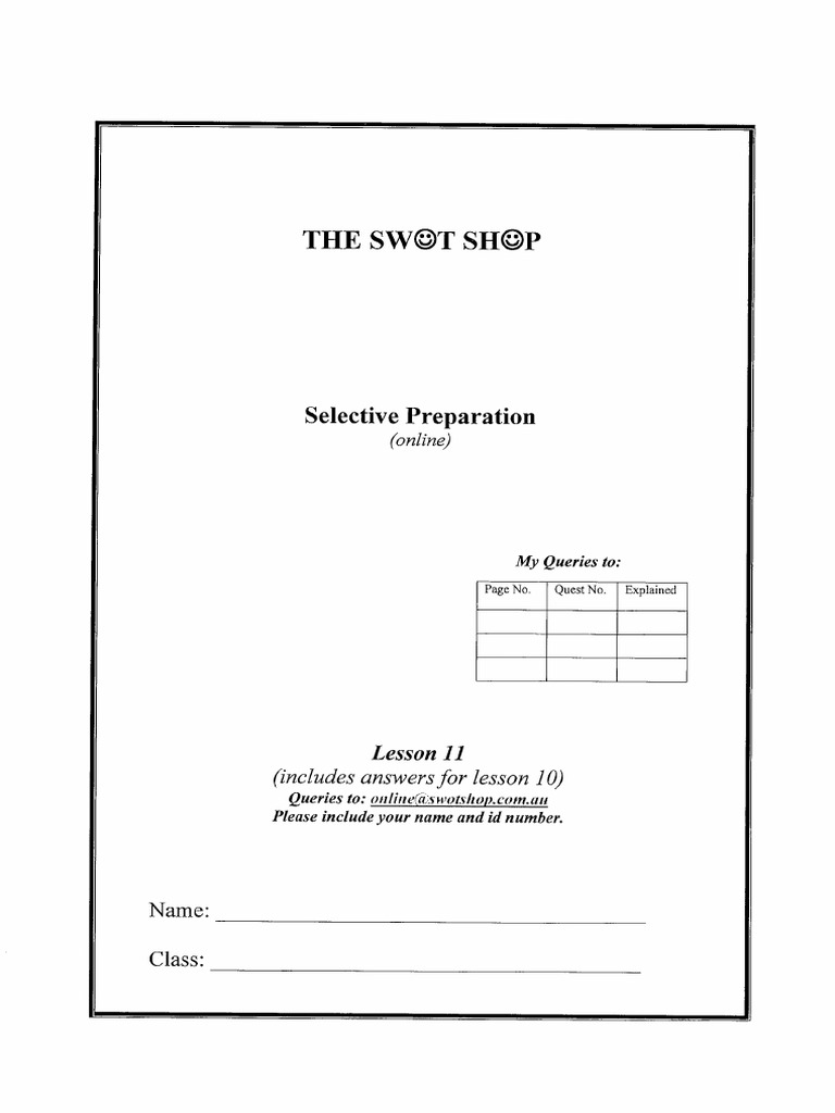 SEL PREP Lesson 11 Student Workbook | PDF