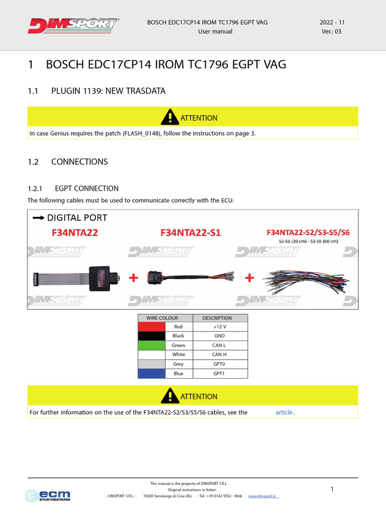 Pinout Bosch Edc17cp14 | PDF