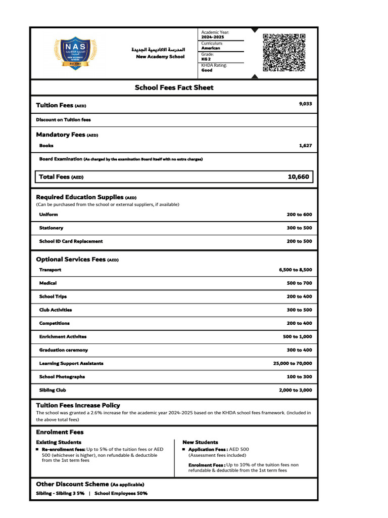 KHDA - Fact Sheet | PDF