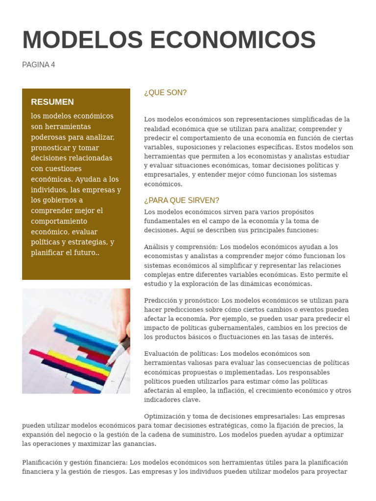 Modelos Economicos | PDF