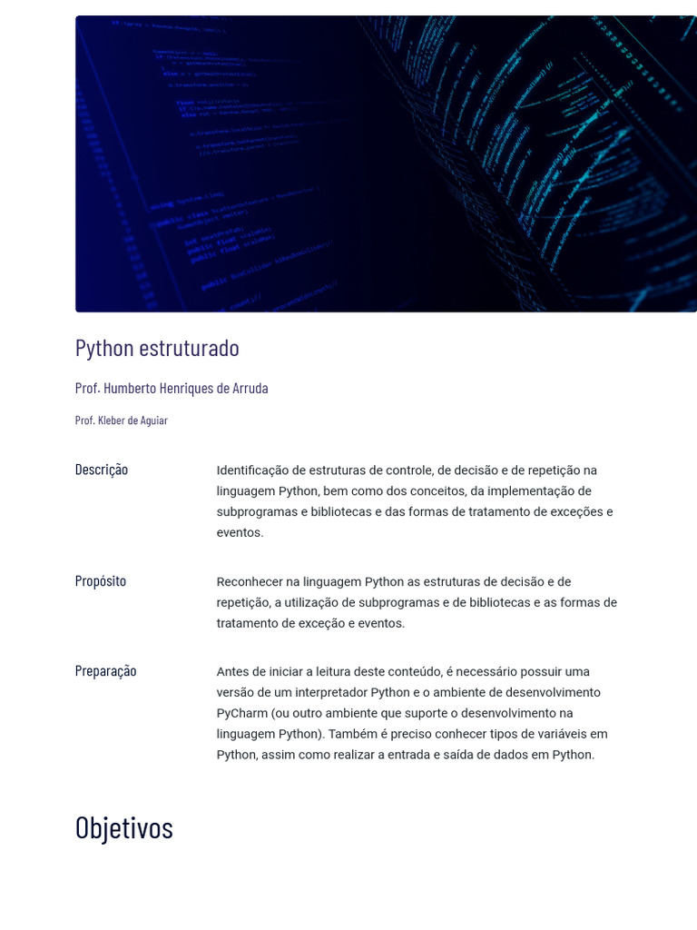 2 Python Estruturado | PDF