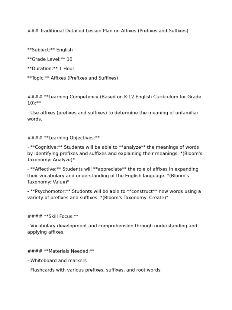 LP Ideas For Demo (Affix) | PDF