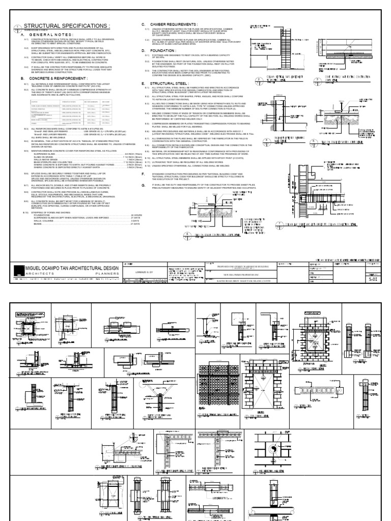 Structural Plan W Steel Frame | PDF