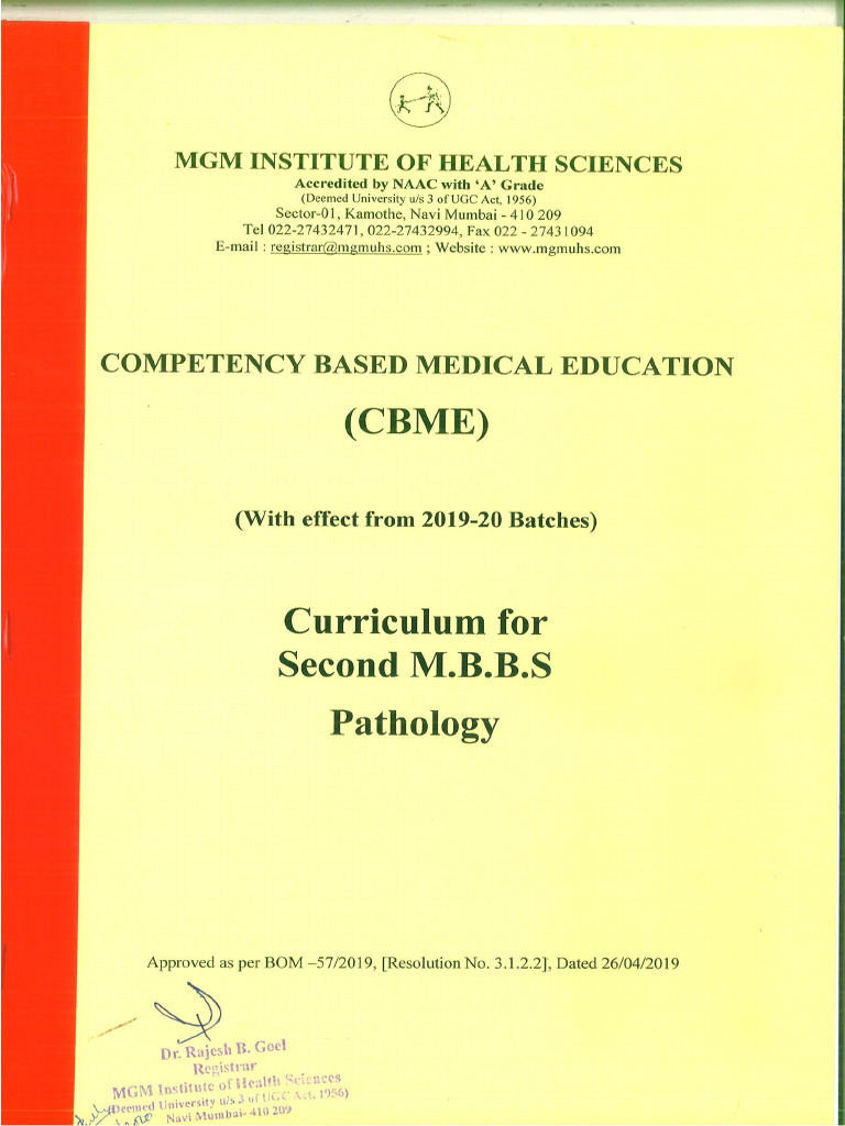 Pathology (CBME) | PDF