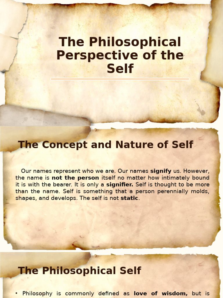 The Philosophical Perspective of The Self | PDF