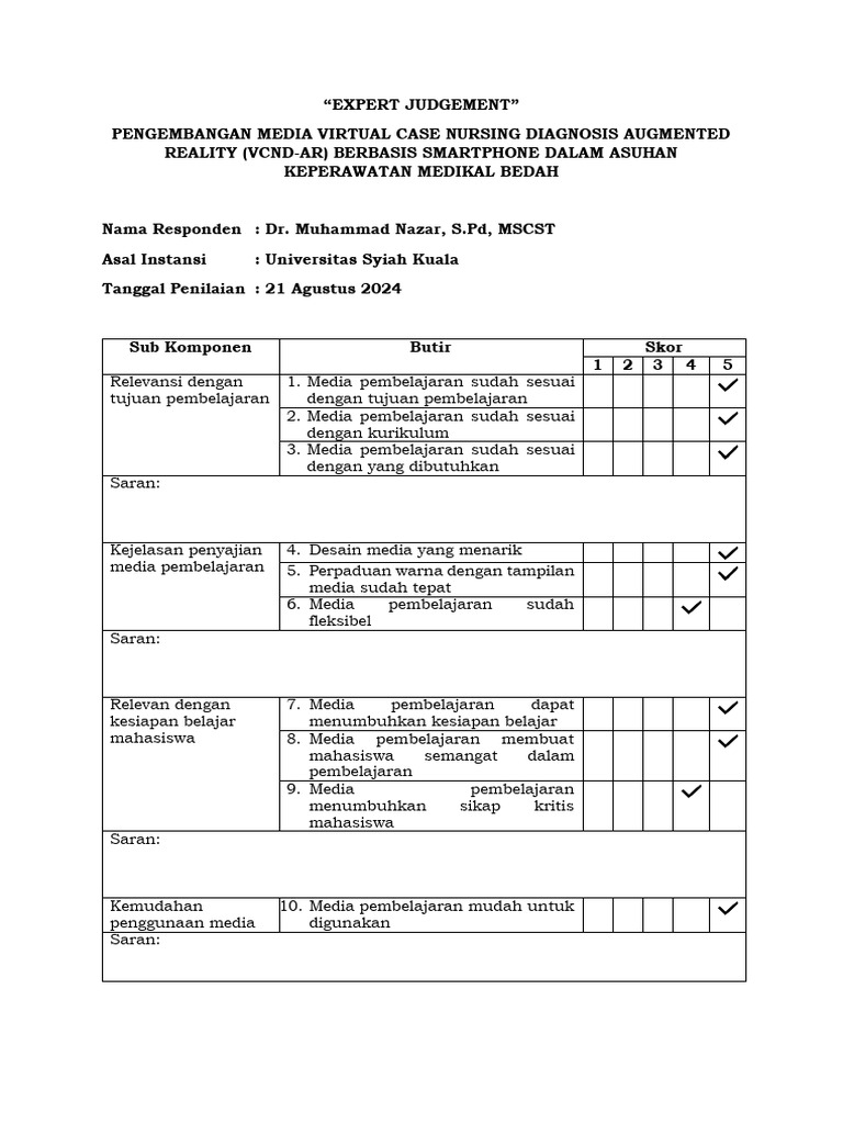 EXPERT JUDGEMENT_Nazar | PDF