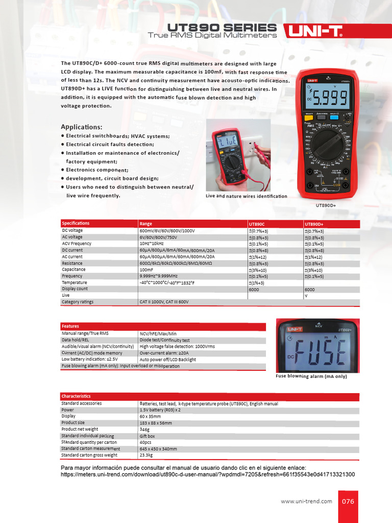Ut890 Series: Applica Ons | PDF