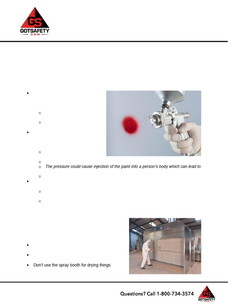 Spray Painting Safety | PDF