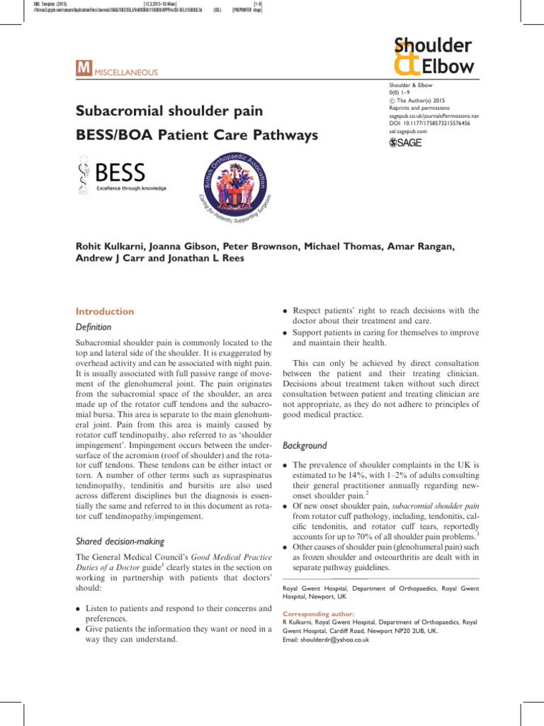 Subacromial_Shoulder_Pain | PDF