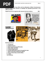 Black Consciousness Movement (BCM) Essay | PDF | South Africa | Social ...