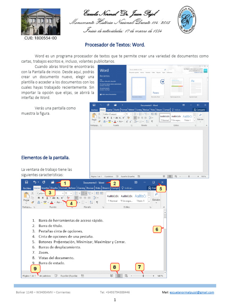 P1 Interfaz Word | PDF