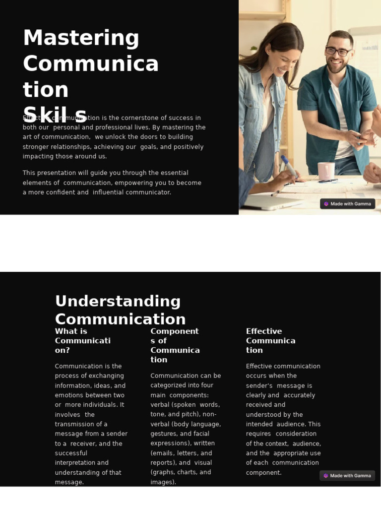 Mastering Effective Communication Skills | PDF | Communication ...