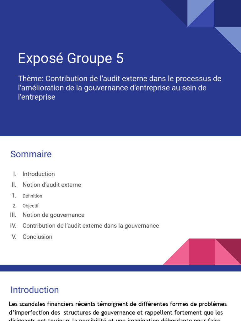 Exposé Groupe 5 | PDF