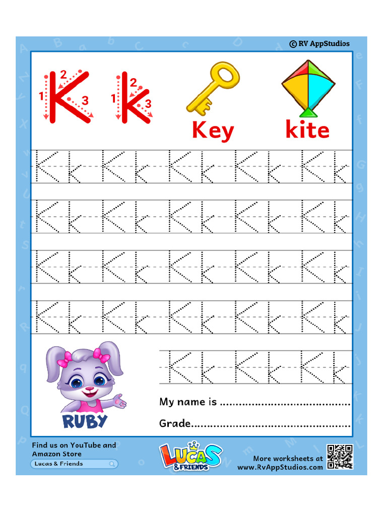 254-free-printable-worksheets-for-kids-alphabet-letter-kk-tracing | PDF