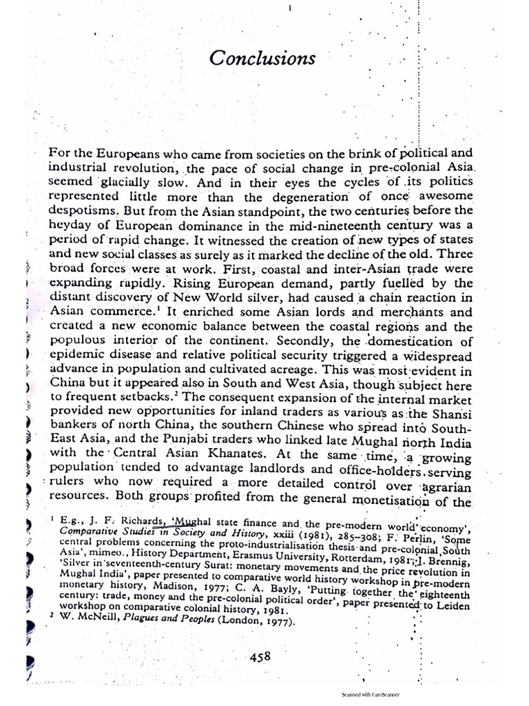 CA Bayly - Conclusion | PDF