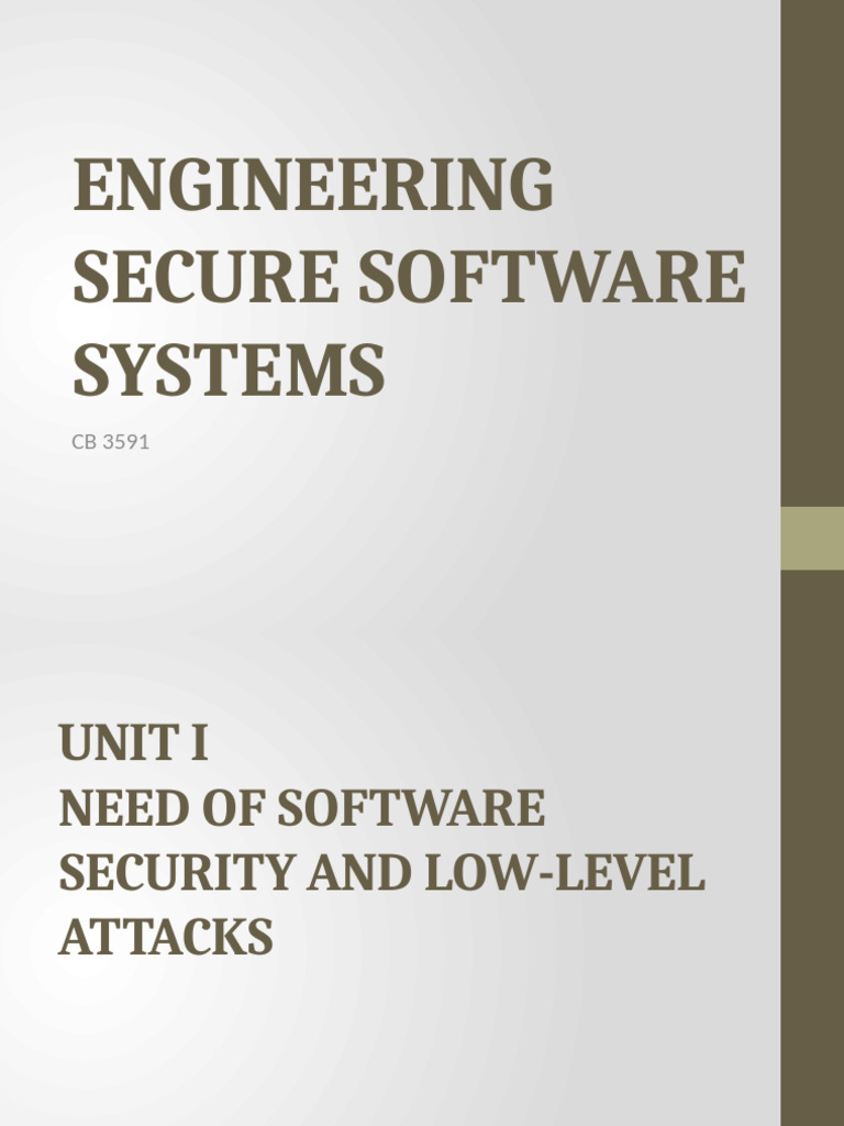 Esss 1 | PDF | Security | Computer Security