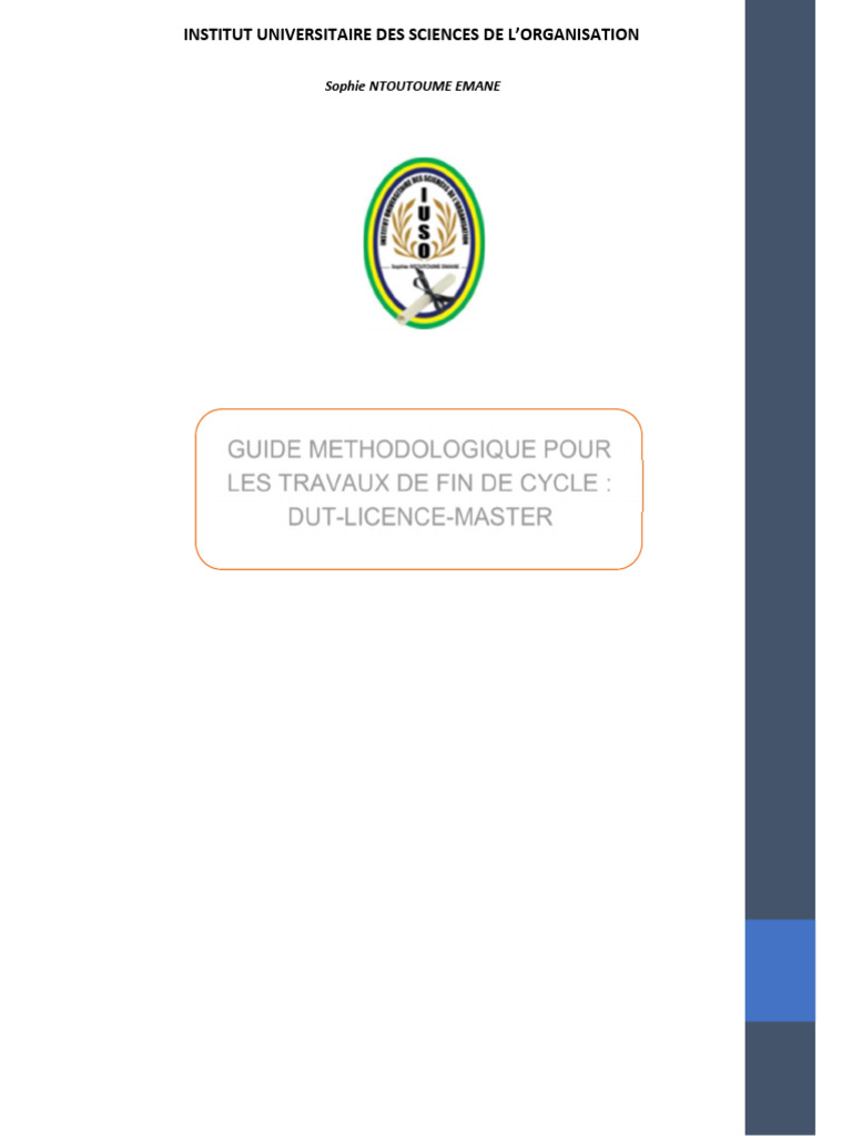 Guide Des Travaux Iuso-1 | PDF