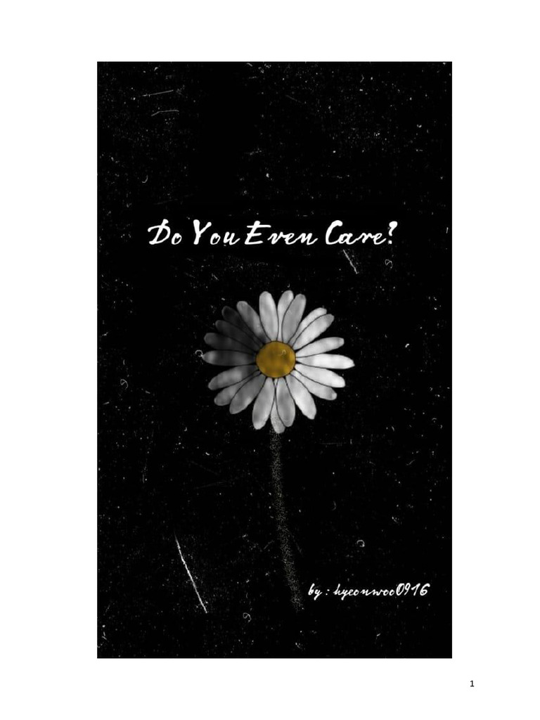 Do You Even Care (Completed) | PDF